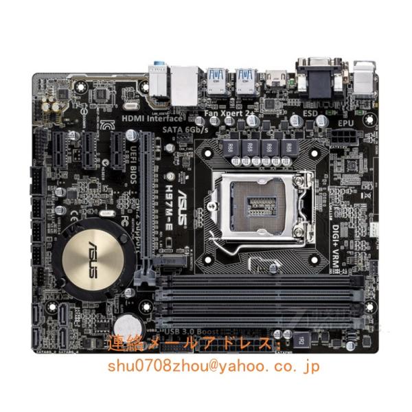 状態：目立った傷や汚れなし販売内容：マザーボード型番：ASUS H97M-E対応チップセット：Intel H97CPUソケット: LGA 1150対応CPU：Core i7/i5/i3/Pentium/Celeronメモリスロット/タイプ：...