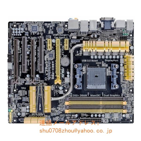 状態：目立った傷や汚れなし販売内容：マザーボード型番：ASUS A88X-PRO対応チップセット：AMD A88XCPUソケット: Socket FM2/FM2+対応CPU：AMD A10/A8/A6/A4/Athlonメモリスロット/タイ...
