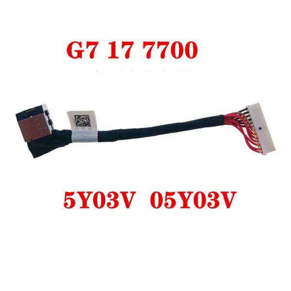新品 Dell Inspiron G7 17 7700 修理交換用 DC-IN 電源ジャック ケーブル 電源コネクタ 電源入力ケーブル 電源排線 5Y03V 05Y03V対応機種Dell Inspiron G7 17 7700※上記機種でも...