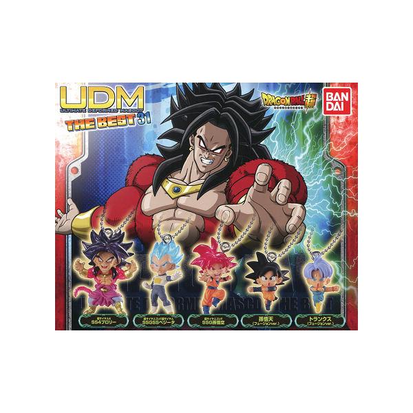 ドラゴンボール超 UDM THE BEST31メーカー バンダイ新古品・未使用品ラインナップ1.SSG孫悟空2.SSGSSベジータ3.SS4ブロリー4.孫悟天（フュージョンver.）5.トランクス（フュージョンver.）ガチャガチャの特性上...