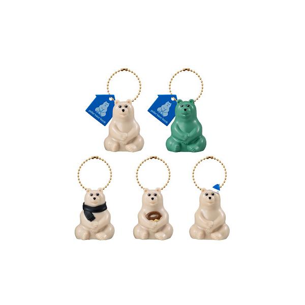 polar bear bank ポーラーベアバンク ミニチュアチャーム 2メーカー：バンダイ新古品・未使用品ラインナップ1.ポーラーベア2.カーキのベア3.マフラーのベア4.ドーナツのベア5.パーティ帽子のベアガチャガチャの特性上、冊子折れ...