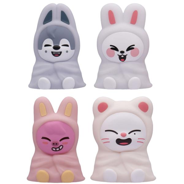 SKZOO ライトマスコットメーカー：バンダイ新古品・未使用品ラインナップ1.Wolf Chan2.Leebit3.DWAEKKI4.Jiniretガチャガチャの特性上、冊子折れ及びシワや塗装ムラや傷がある場合が御座います。