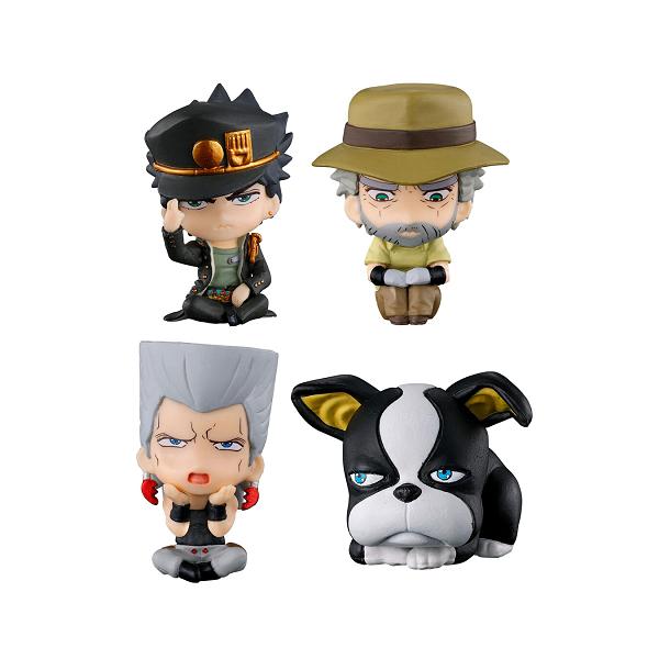 ジョジョの奇妙な冒険 まちぼうけ スターダストクルセイダース01メーカー：バンダイ新古品・未使用品ラインナップ1.空条承太郎2.ジョセフ・ジョースター3.ジャン・ピエール・ポルナレフ4.イギーガチャガチャの特性上、冊子折れ及びシワや塗装ムラ...