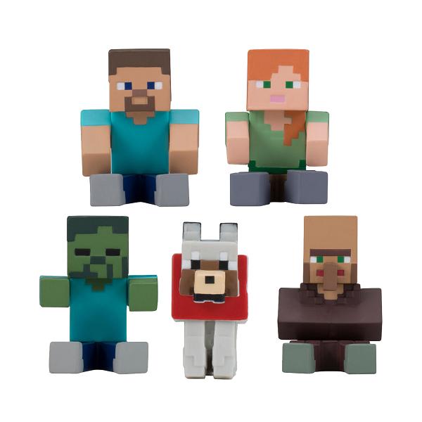 MINECRAFT マインクラフト まちぼうけメーカー：バンダイ新古品・未使用品ラインナップ1.スティーブ2.アレックス3.ゾンビ4.村人5.オオカミガチャガチャの特性上、冊子折れ及びシワや塗装ムラや傷がある場合が御座います。