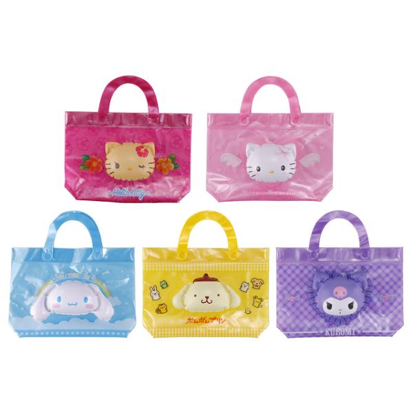 サンリオキャラクターズ ぷっくりクリアバッグメーカー：バンダイ新古品・未使用品ラインナップ1.ハローキティA2.ハローキティB3.シナモロール4.ポムポムプリン5.クロミガチャガチャの特性上、冊子折れ及びシワや塗装ムラや傷がある場合が御座います。