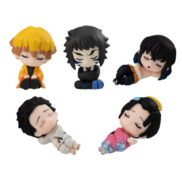 鬼滅の刃 ねむらせ隊4メーカー：バンダイ新古品・未使用品ラインナップ1.我妻善逸2.嘴平伊之助3.恋雪4.狛治5.獪岳ガチャガチャの特性上、冊子折れ及びシワや塗装ムラや傷がある場合が御座います。