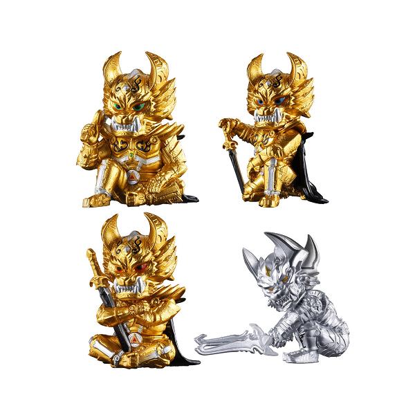 まちぼうけ 牙狼＜GARO＞シリーズの場合メーカー:バンダイ新古品・未使用品ラインナップ1.黄金騎士ガロ（冴島鋼牙）2.黄金騎士ガロ（冴島雷牙）3.黄金騎士ガロ（冴島大河）4.銀牙騎士ゼロガチャガチャの特性上、冊子折れ及びシワや塗装ムラや傷...