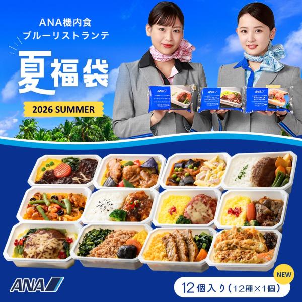【ANA's Sky Kitchen 】おうちで旅気分！！ANA国際線エコノミークラス機内食　メインディッシュブルーリストランテ　特別便夏福袋　12個入り内容量：12個（12メニュー各1個）ビーフハンバーグステーキ 1個、タンドリーチキン風...