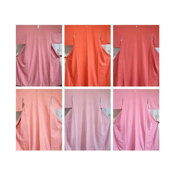 材質　　人造シルクまだ未使用状態の着物です。いわゆる新古品。背中に一つの家紋が付いていて、普通の無地着物より一段格の高い着物となっております。組み合わせる帯によって、お出かけ用から結婚式、色喪服などの礼服として使えます。また、ほどいてリメイ...