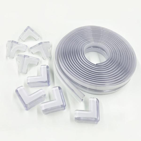 貼るだけ簡単弾力のある素材で衝撃をやわらげ、お子様のケガを防ぎます。おうちのあらゆる角に使えるコーナーテープとコーナーガードのセットで、角まわりをまとめて保護できます。ハサミでカットOK必要な長さにカットでき、テープ付きですぐに取り付け可能...