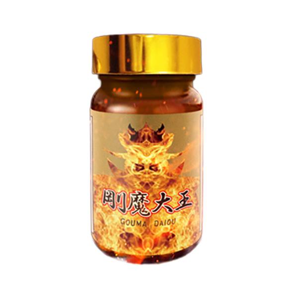 【商品名】剛魔大王（ごうまだいおう）【原材料名】 鹿角末(国内製造)、亜鉛含有酵母、クローブ末、ハブ茶末、プロポリス抽出エキス末(米粉、プロポリスエキス)、鶏冠抽出物(鶏肉を含む),植物発酵末(デキストリン、黒糖、オレンジ、パイナップル、バ...