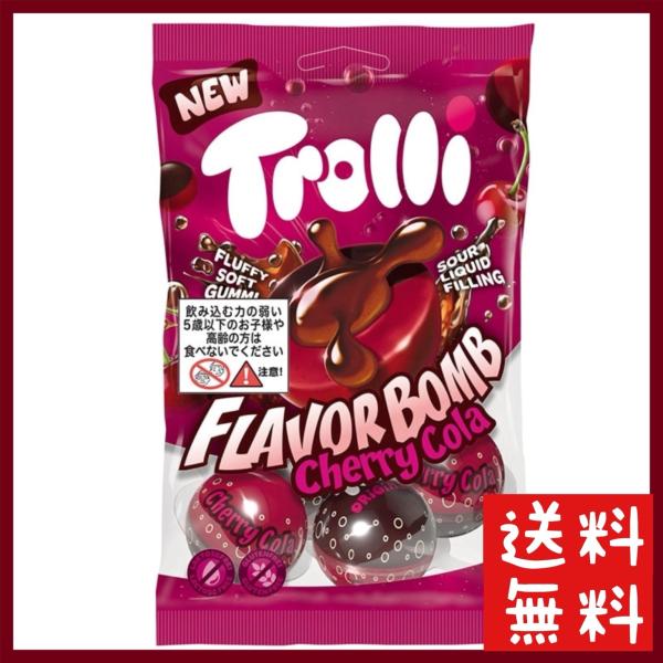 トローリの3Dグミシリーズから、「フレーバーボム」がラインアップ。 アメリカで人気のドリンク、"チェリーコーラ"をイメージしたフレーバーです。 中からチェリーコーラフレーバーの酸っぱいソースが弾ける、食べて楽しい新食感のグミ。 カラフルでポ...