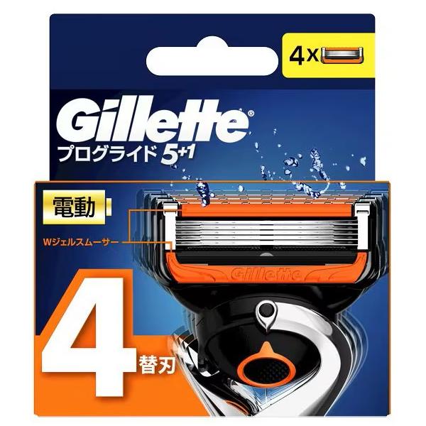 商品名 Gillette ジレット プログライド電動 替刃内容量 4個　　　　　　　　商品案内 ◆すべてのプログライド、フュージョン、スキンガードのホルダーで使用できます。◆マイクロコーム付。◆極薄5枚刃肌の凹凸に密着剃り残しゼロへ。◆ミネ...