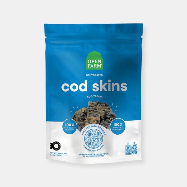 アラスカ産の新鮮なタラの皮を100%使用し、ミルフィーユのように重ねたキューブ型のトリーツです。カリカリとしたおやつには、100% Ocean Wise? 認定の天然タラを使用し、栄養分を保持し風味を最大限に引き出すために軽く調理した後、低...