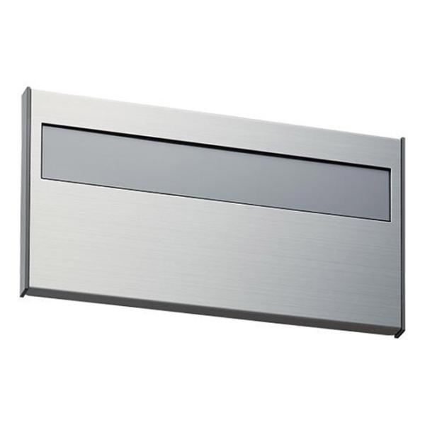 マンションやアパート、オフィスビルなどの玄関や部屋の入り口に掲げる室名札です。■サイズ(mm)：横282×縦145×厚さ16※詳細は別途図面をご確認下さい。■重量：400g■材質：パネル：ステンレス(SUS304)ベース：ABS樹脂名札部：...