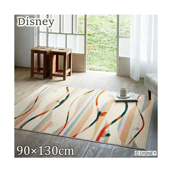 ●商品名：ミッキー/キャンディラインラグ DRM-106A●サイズ：約90cm×130cm●色：オレンジ（#6OR）●組成：ポリエステル100％●パイル長：約12/6.5/3mm●機能：防ダニ、遊び毛防止、床暖房・ホットカーペット対応●生産...