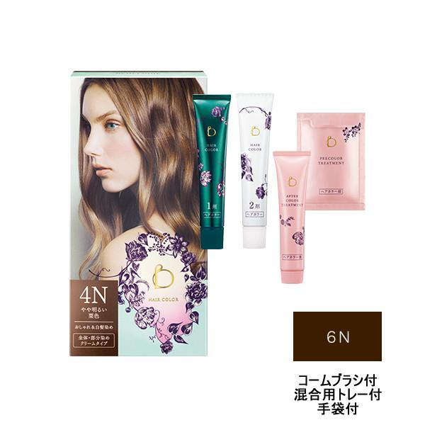 資生堂ベネフィークヘアカラー6N[shiseido/しせいどう/シセイドウ/benefique/医薬部外品/ヘアケア/ヘアカラー/白髪染め/毛染め/全体染め/部分染め/茶系/ナチュラル系/自然な色/クリームヘアカラー]