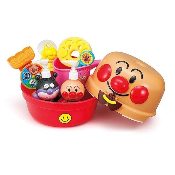 ●アンパンマンのかわいいケースに入ったお風呂セットです。●セット内容は全てケースにしまえます。●水車や水ピスなどの楽しいおもちゃも入っています。●セット内容 : ケース（イス・洗面器）×１　アンパンマンボトル×１　ばいきんまんボトル×１　水...