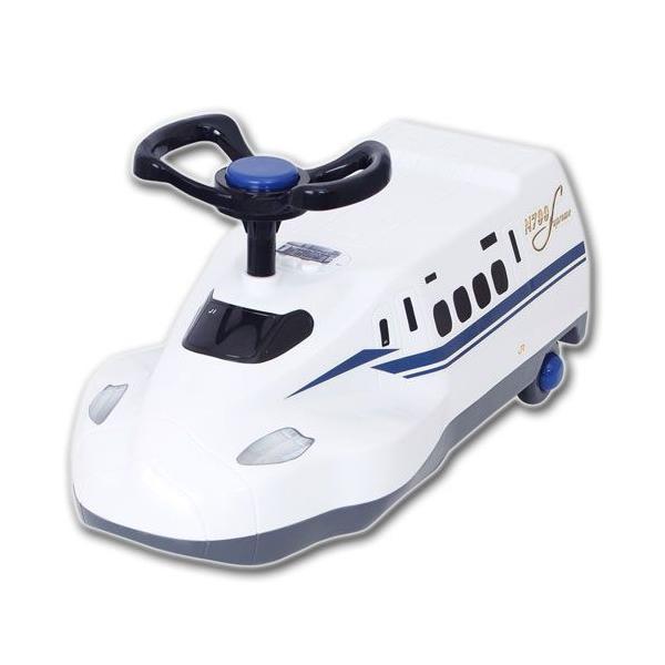 ハンドルを左右に動かすだけで、前進・後進・左右・３６０度ターンなど自由自在に動きます。電池も電気も使用しません。動力はハンドルのみ！不思議なアクションで、すいすい走ります！！スイッチ操作で、本物そっくりのアナウンスや警笛が鳴ります。全長６５...