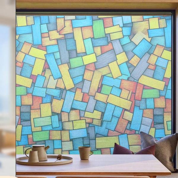 【発売日：2026年05月25日】【適用場所が広い】目隠しフィルムは、浴室、オフィス,キッチン、トイレ、リビング、ダイニング、玄関、和室、窓、店舗、カフェ、事務所、イベント会場、展示会場などのガラスに適用します。（※貼れないところ：粗いまた...