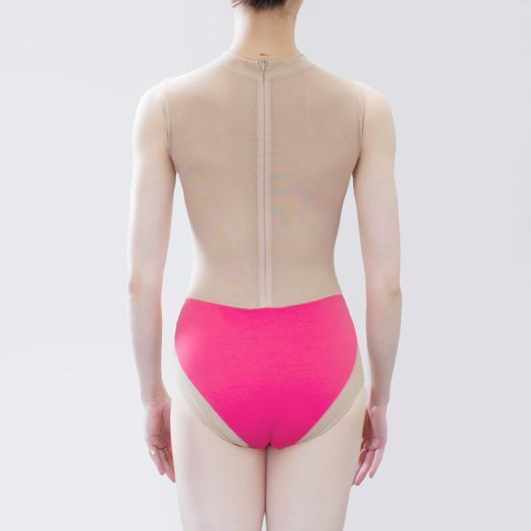 新体操の衣装作りのベースとなるパワーネットレオタードのバックスタイルがジッパータイプです。ジッパー付きなので、お衣装製作の際にミシンで縫いやすく、飾りがつけやすいデザインになっています。≪ カスタマイズでオーダーメイド ≫『パンツカラー』『...