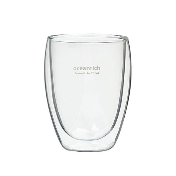 構造はグラスが二重になっており耐熱性が良く、ホット・アイスにも使用いただけます。oceanrich Plusとoceanrich に対応しています。商品詳細容量：350mlサイズ：幅87.8x高さ113mm（グラスの厚さ：約8mm）素材：耐...