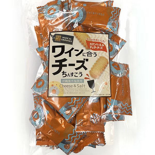 カマンベールとチェダー２つのチーズを練り込んだ香り高い濃厚な生地に沖縄で採れた粗塩を練り込み香ばしくサクッと焼き上げました！内容量：140g 原材料：小麦粉（国内製造）、ラード、砂糖、乳等を主要原料とする食品、ショートニング、液卵、種実加工...