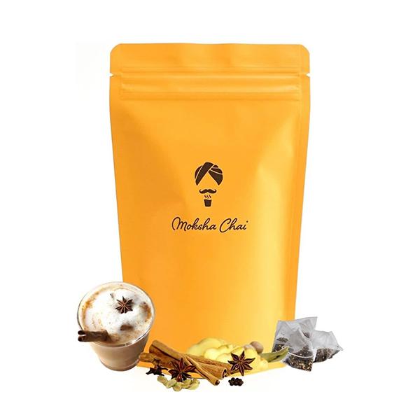 【インド本場で使用のたっぷりスパイス】ジンジャー、カルダモン、シナモン、クローブ、ブラックペッパーをたっぷりブレンド本格マサラチャイ。インドの味をご自宅でお手軽にお楽しみいただけます。【本場の味を電子レンジで再現！】鍋で煮出すなどの手間がか...