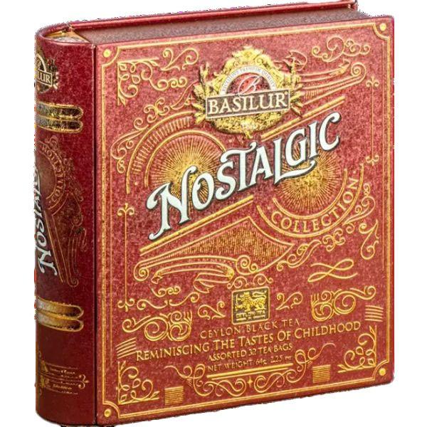 "過去の甘い思い出を一杯の中に" - Basilurの「ノスタルジック」紅茶コレクションへようこそ。BOOK型の缶に収められたこのアソートギフトは、過去への郷愁を感じさせる甘いフレーバーをセレクトし、日常に特別なひと時をもたらします。ブルー...