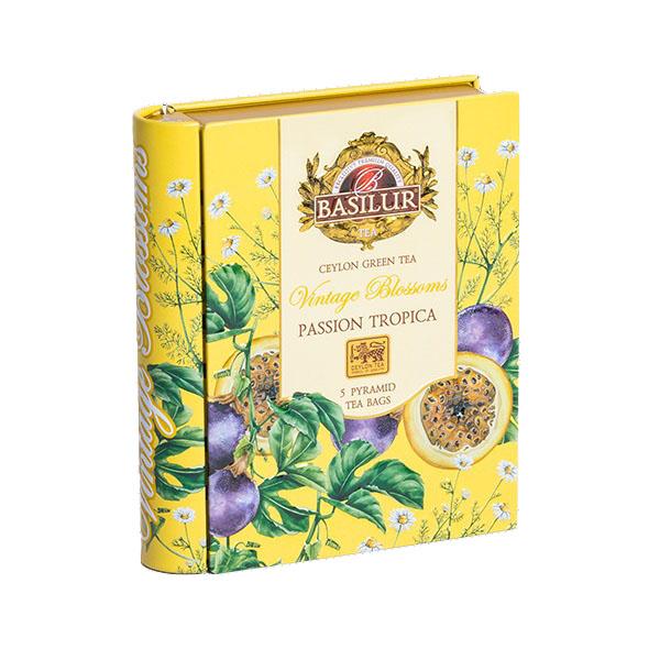 ピュアセイロン緑茶葉、カモミールの花、天然のパッションフルーツの風味のおいしいコンビネーションで、一口飲むごとにトロピカルな世界を楽しむことが出来ます。まるで小説を開くかのようにBOOK缶を開けば、香り豊かな緑茶の世界が広がります。ホットで...