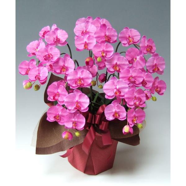 光触媒のコーティングで、除菌・消臭作用もある造花の胡蝶蘭。水やり不要で枯れない造花は、手間がかからない為、開店祝い・開業祝い・開院祝い・移転祝い・新築祝いなど、また、誕生日プレゼントや就任祝いにも人気です。また、温度に関係なく配送ができるの...