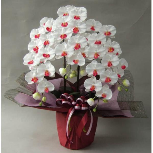 光触媒のコーティングで、除菌・消臭作用もある造花の胡蝶蘭。水やり不要で枯れない造花は、手間がかからない為、開店祝い・開業祝い・開院祝い・移転祝い・新築祝いなど、また、誕生日プレゼントや就任祝いにも人気です。また、温度に関係なく配送ができるの...