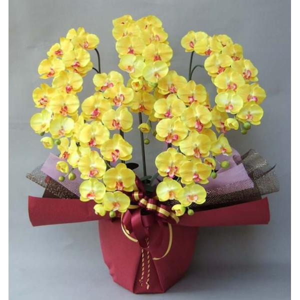 光触媒のコーティングで、除菌・消臭作用もある造花の胡蝶蘭。水やり不要で枯れない造花は、手間がかからない為、開店祝い・開業祝い・開院祝い・移転祝い・新築祝いなど、また、誕生日プレゼントや就任祝いにも人気です。また、温度に関係なく配送ができるの...