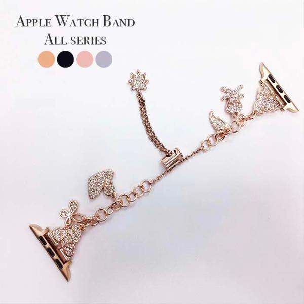 【対応サイズ】Apple Watch All Series対応Apple watch series1/series2/series3/Series4/Series5/Series6/Series7/SE【特徴】■デザイン性 : キラキラした...