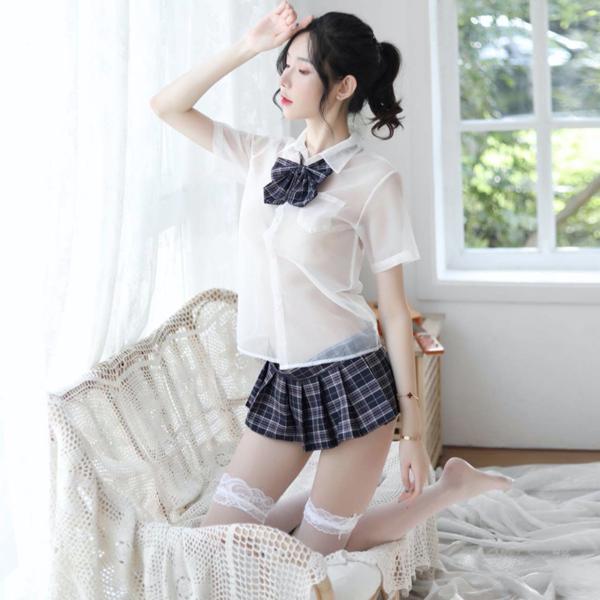 セクシーコスチューム レディース スケスケ 透けてる セクシー エロ ランジェリー 制服 女子高生 JKコスプレ 可愛い ナイトウェア プレゼント デート 遊園地 プレゼント 誕生日 ハロウィン ミニスカート お洒落 イベント 夜の仕事 キ...