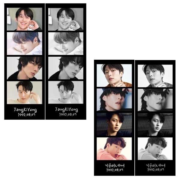 ■シール4枚セット・韓流グッズ■サイズ：約15×5cm（ハガキサイズの半分）韓国製