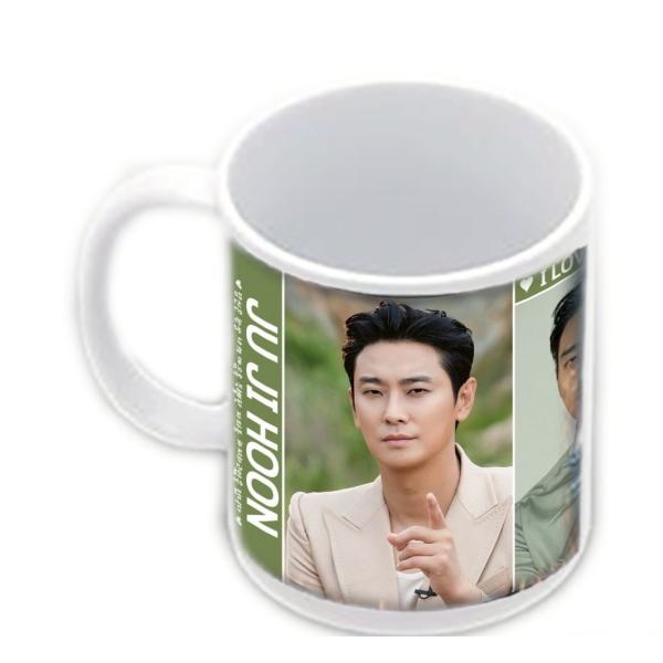 ■マグカップ・韓流グッズ・陶器製のマグカップです。■サイズ：直径80ｍｍ、高さ95ｍｍ韓国製