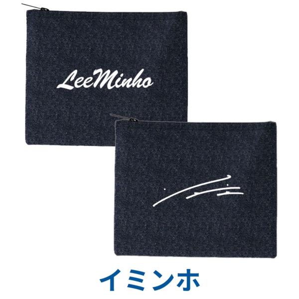 ■ファスナーポーチ 韓流グッズ素材：綿（デニム）サイズ：約23×17ｃｍ（マチなし）韓国製