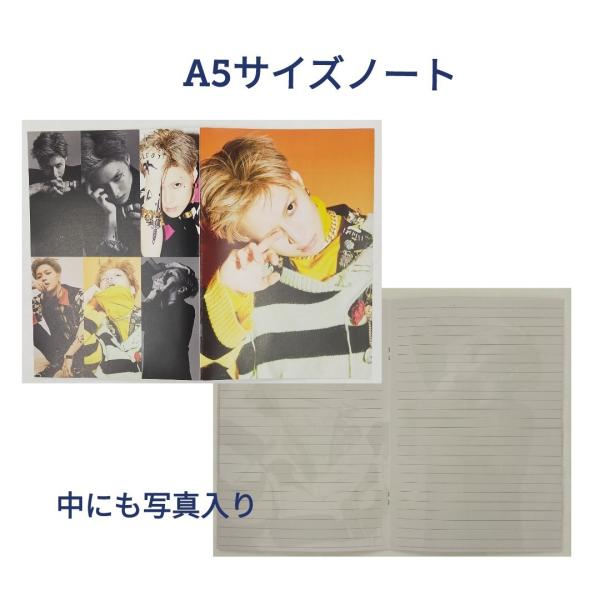■ノート・韓流グッズ・薄型ノート■サイズ：約A5サイズ（14×20ｃｍ）<BR>★在庫がない場合は取り寄せとなります。（写真は新しいもの変わる場合があります。）