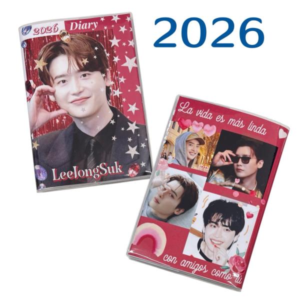 ■ダイアリー手帳・韓流グッズＡ６サイズのダイアリー手帳です。ビニールカバー付き、写真とダイアリーは取り外せます。中のダイアリー手帳は市販のものですので写真は入っていません。■サイズ：Ａ６（約11×15.5ｃｍ)