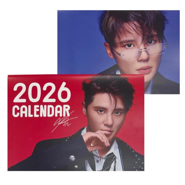 ★ピンで刺して壁にかけるタイプのカレンダーです。■カレンダー・韓流グッズ■サイズ：約40.5×29ｃｍ（開いた時）■材質：紙■韓国製