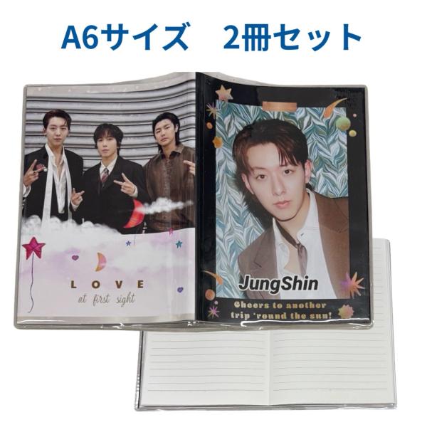 ■ビニールカバーノート・韓流グッズビニールカバー付き、中のノートは市販のものですので写真は入っていません。■サイズ：Ａ６（約11×15.5ｃｍ)