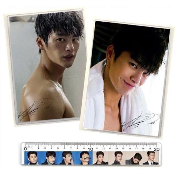 ■下じき＆定規セット・韓流グッズ■サイズ：下敷き26×19ｃｍ、定規20cm・プラスチック製・両面タイプ（中に写真入り・写真は入れ替え可能）★日本郵便でのお送り、ポスト投函となります。★