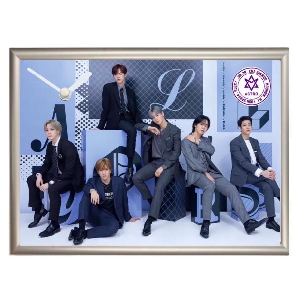 ■フォトフレーム壁掛け時計・韓流グッズ・単3電池1個使用（別売り）■サイズ：約232×318ｍm■主な材質：発砲ポリスチレン、ＭＤＦ、ＰＶＣ、紙、スチール■店舗連絡先：アンジーソウル0276-55-6707★作動確認後にお送りします。