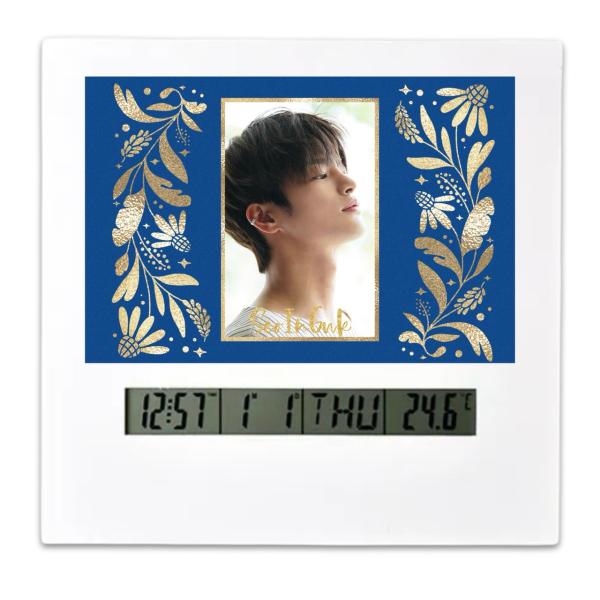 ■フォトフレームクロック・ポストカードサイズの写真は入れ替えられます。・単4電池2個使用・使用方法は取扱説明書に記載してあります。サイズ：185×190×19mm本体重量：243g材質：HIPSフォトフレーム：はがきサイズ（100×148ｍ...