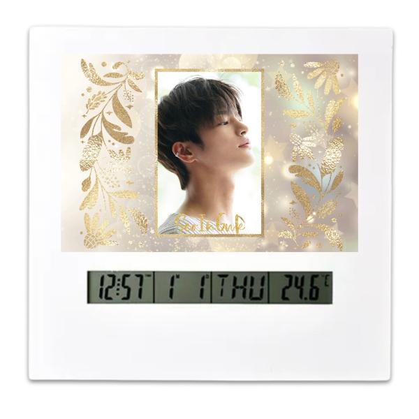 ■フォトフレームクロック・ポストカードサイズの写真は入れ替えられます。・単4電池2個使用・使用方法は取扱説明書に記載してあります。サイズ：185×190×19mm本体重量：243g材質：HIPSフォトフレーム：はがきサイズ（100×148ｍ...