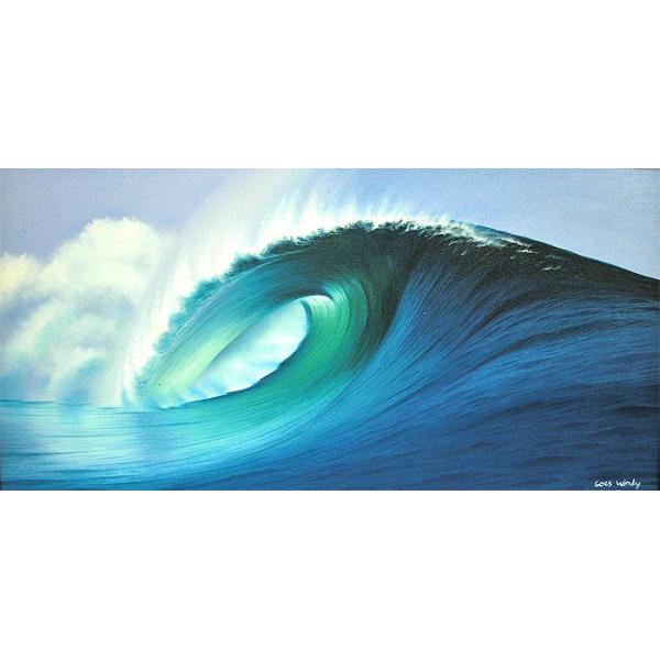 バリの海を描いたら名実ともにＮＯ．１、Ｗｉｎｄｙの『BigWave』、横に長いＬＬサイズです。通常の作品よりも時間をかけて丁寧に、タッチを更に細かく描くように、Windyに特別にオーダーした作品です。 世界中からオーダーの入る彼の作品はやは...
