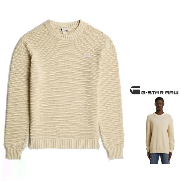 【BRAND】　G-STAR RAW【PRICE】　￥19000（税別）【STYLE 】　Honey Comb Structure Knit　D27106-D631-A488【FABRIC】　NEPTUNE KNIT【生産】　Made in...