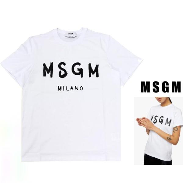 【BRAND】　MSGM（エムエスジーエム ）【PRICE】　￥16000（税別）【MODEL】　MDM510-200002『 brush writing logo T-shirts 』【生 産】　Made in　ITALY【color】　...