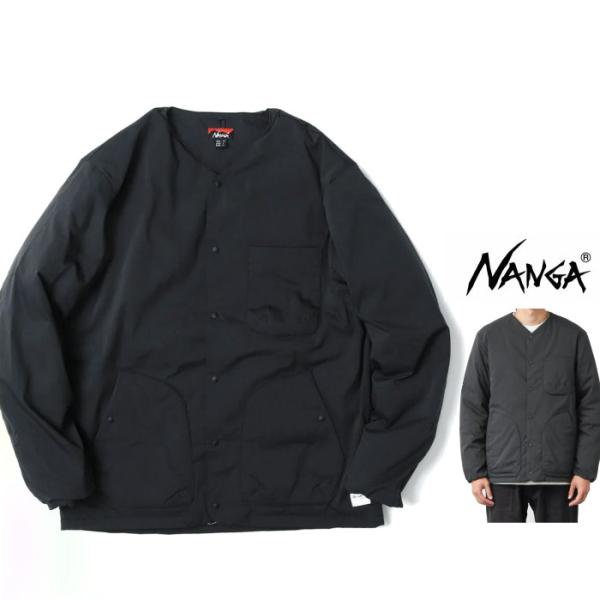 【BRAND】　NANGA / ナンガ【PRICE】　￥35000（税別）【COLOR】　BLK（ブラック）【STYLE】　ND2411-1M300-A【MODEL】　HINOC RIPSTOP INNER DOWN CARDIGAN (M...